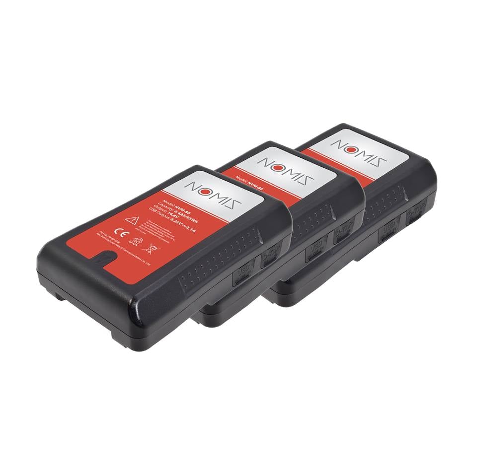 Nomis NVM-95-3 95Wh 3 V-Mount Battery Bundle